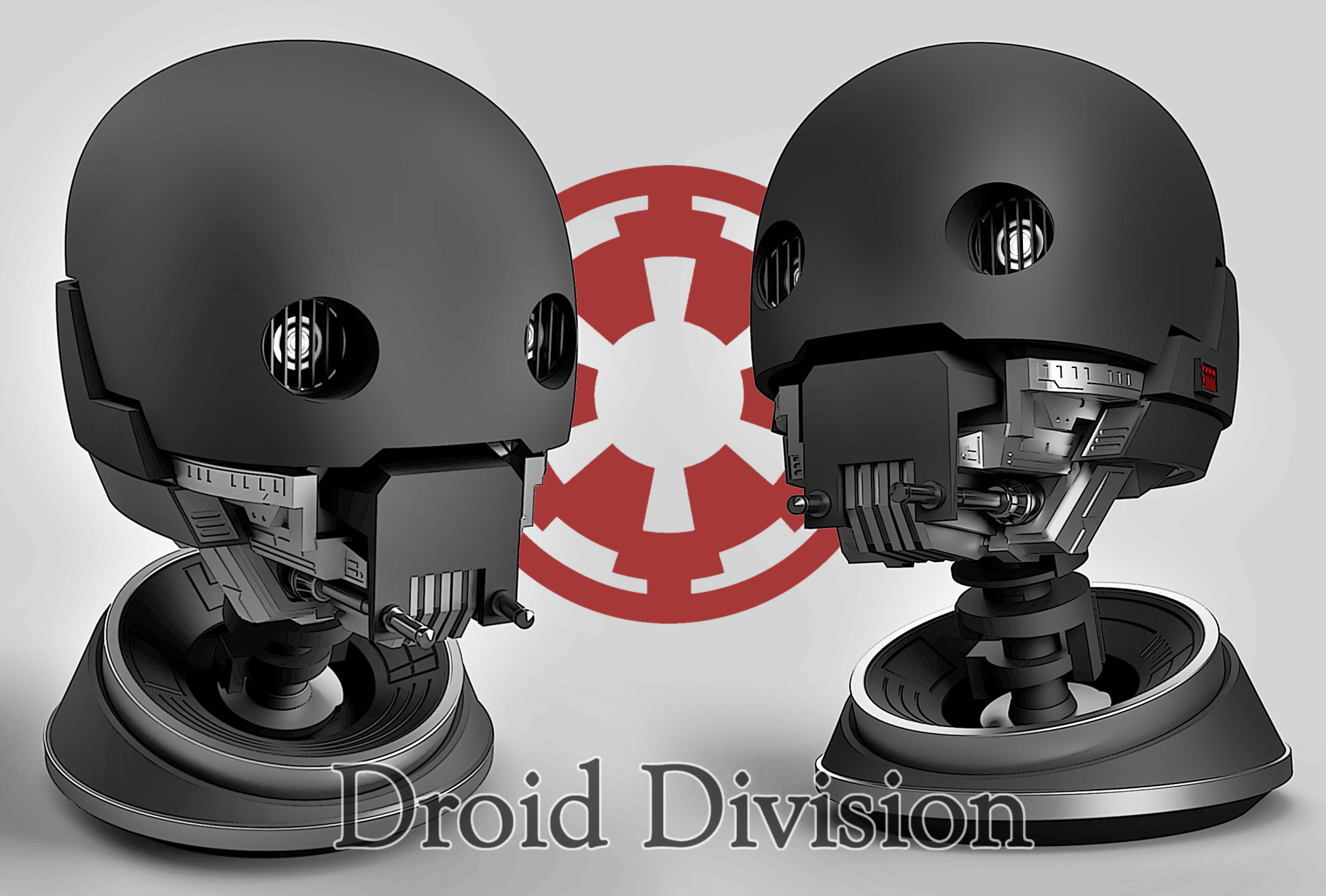 Security Droid Inspired Head/Stand Printable Fan Art Files. - Droid ...