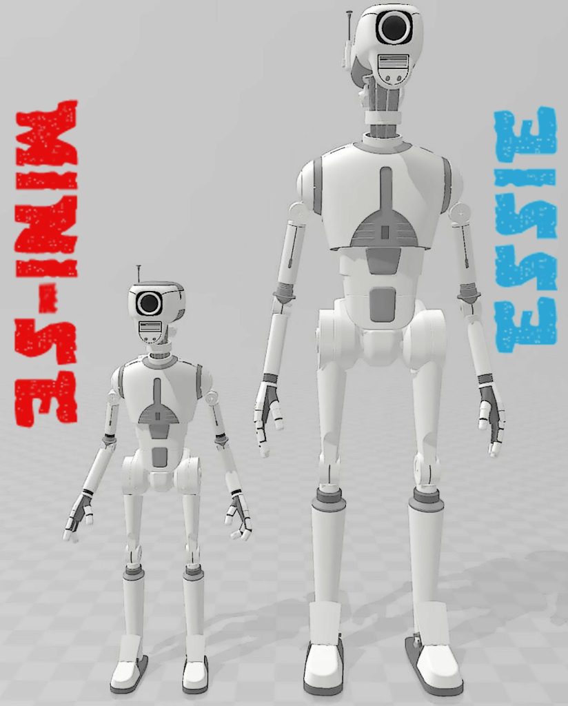 Mini-SE, and Essie Droid Inspired Fan Art STL Files for 3Dprinting ...