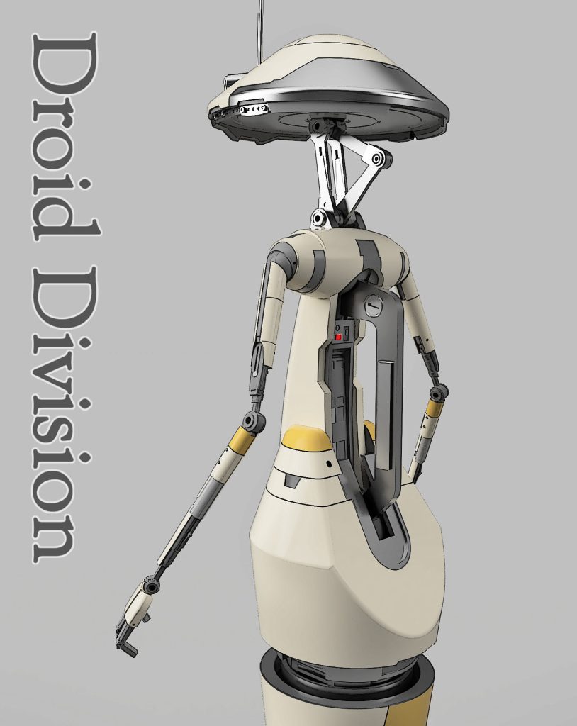 Squire Droid Inspired Fan Art STL Files for 3Dprinting - Droid Division