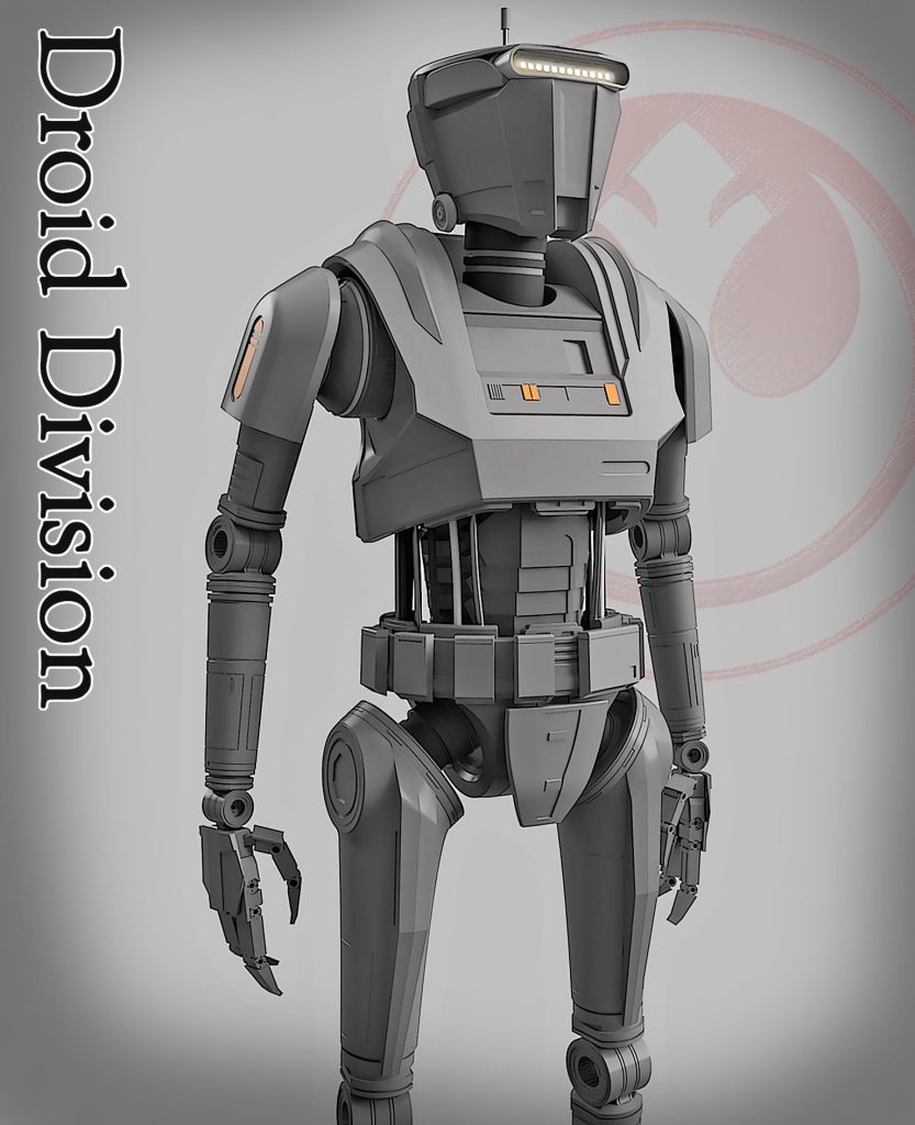Sentry Droid Inspired Fan Art STL Files for 3Dprinting - Droid Division