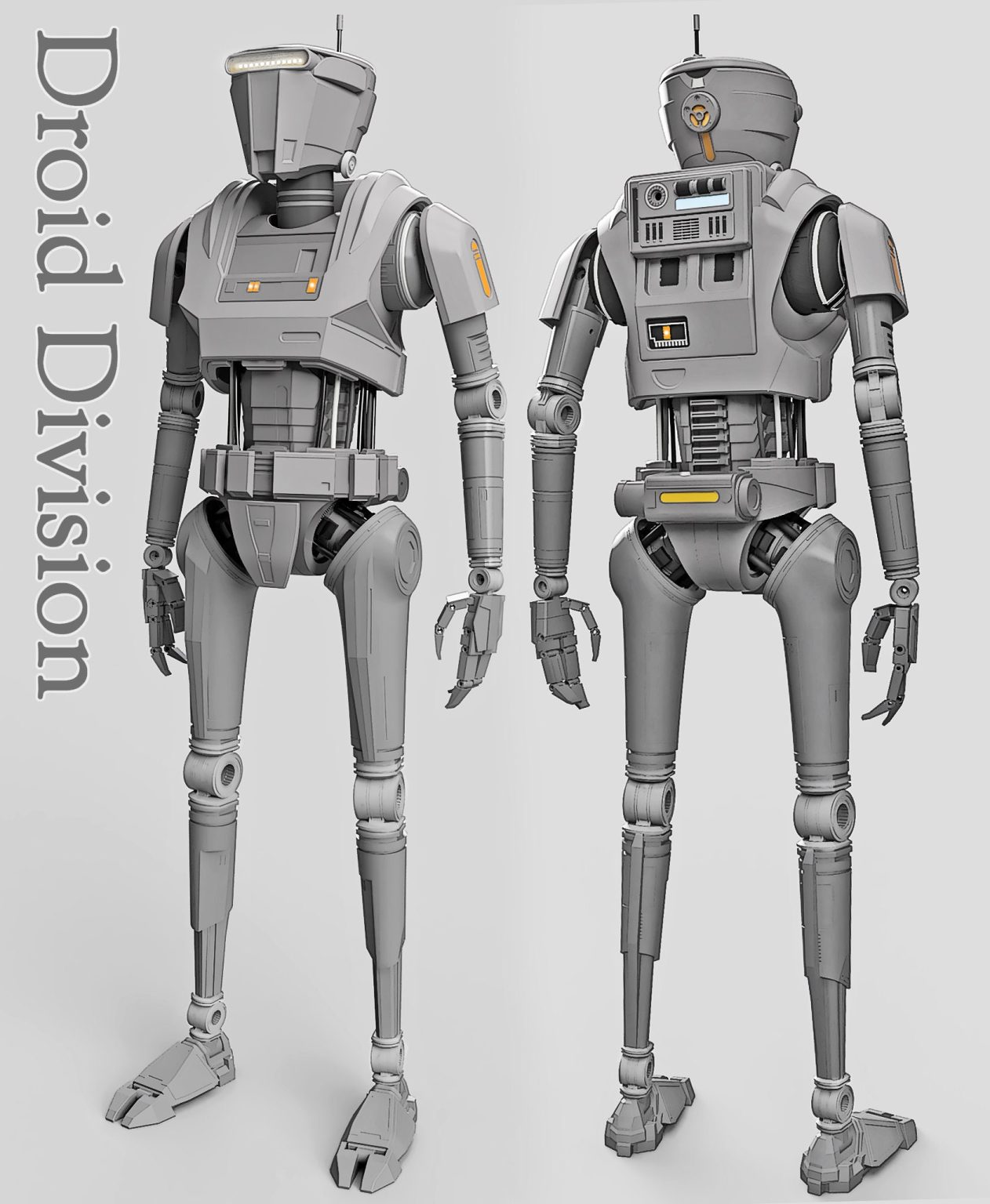 Sentry Droid Inspired Fan Art STL Files for 3Dprinting - Droid Division