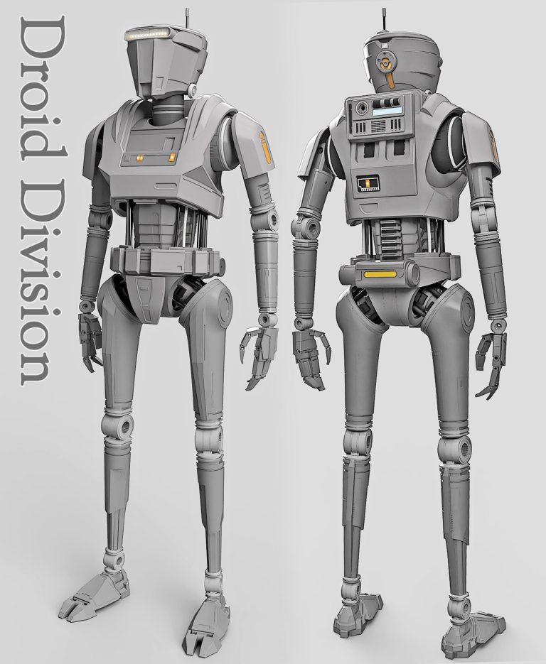 Sentry Droid Inspired Fan Art STL Files for 3Dprinting - Droid Division