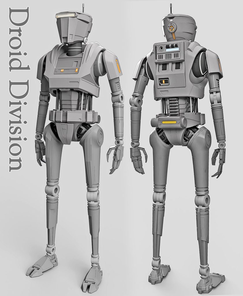 Sentry Droid Inspired Fan Art STL Files for 3Dprinting - Droid Division
