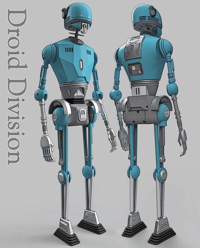 BK Droid Inspired Fan Art STL Files for 3D printing - Droid Division