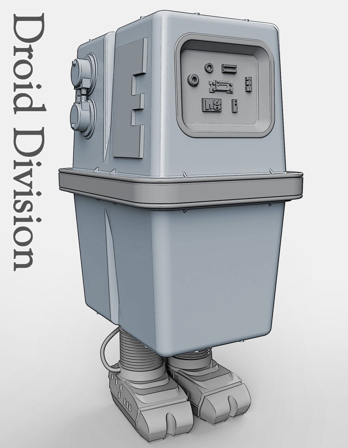 Full Gonk Droid Inspired (Inc Feet) 3D Printable Fan Art Files - Droid ...