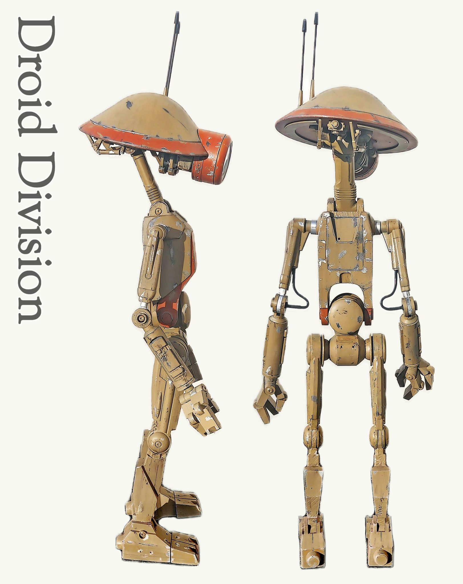 Pit Droid Inspired (Movie Style) 3D Printable Fan Art Files - Droid ...