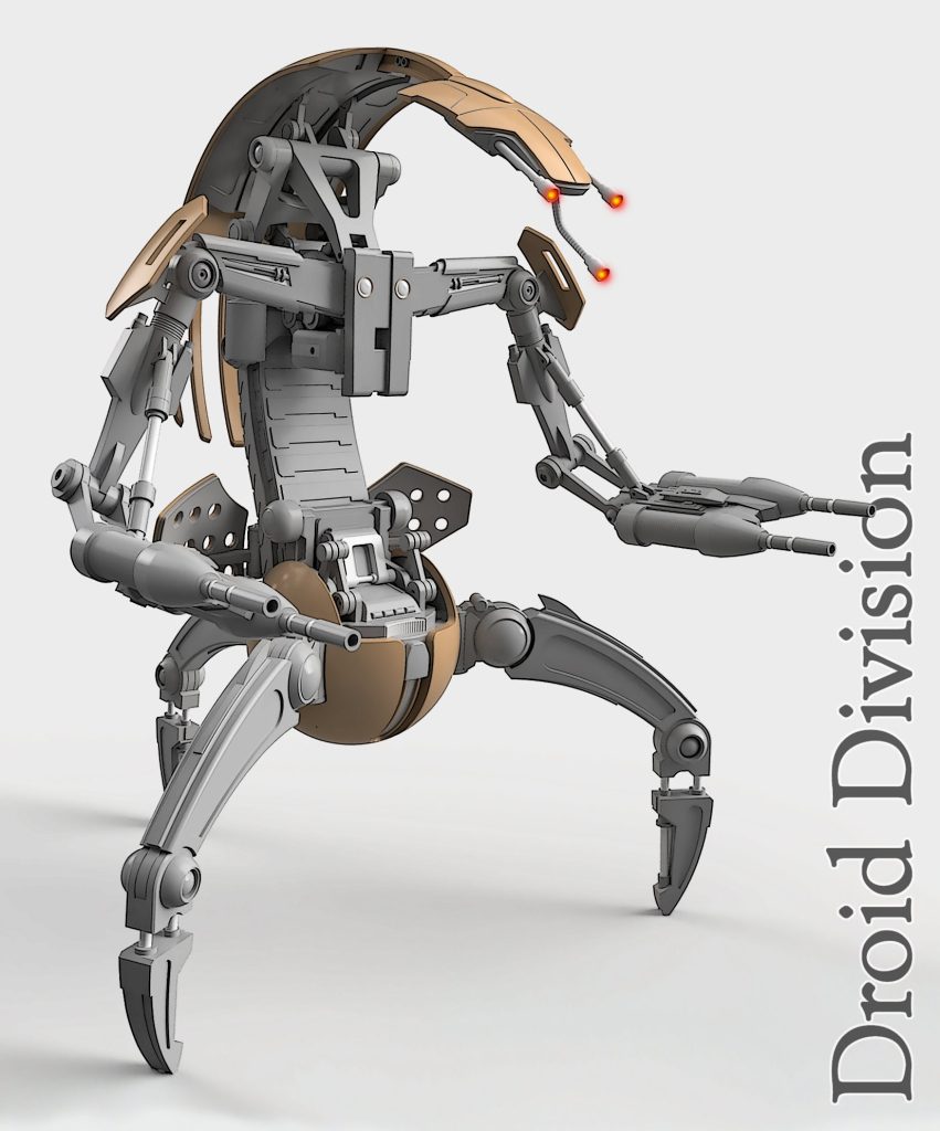 DK Droid Inspired Fan Art STL Files for 3D printing - Droid Division