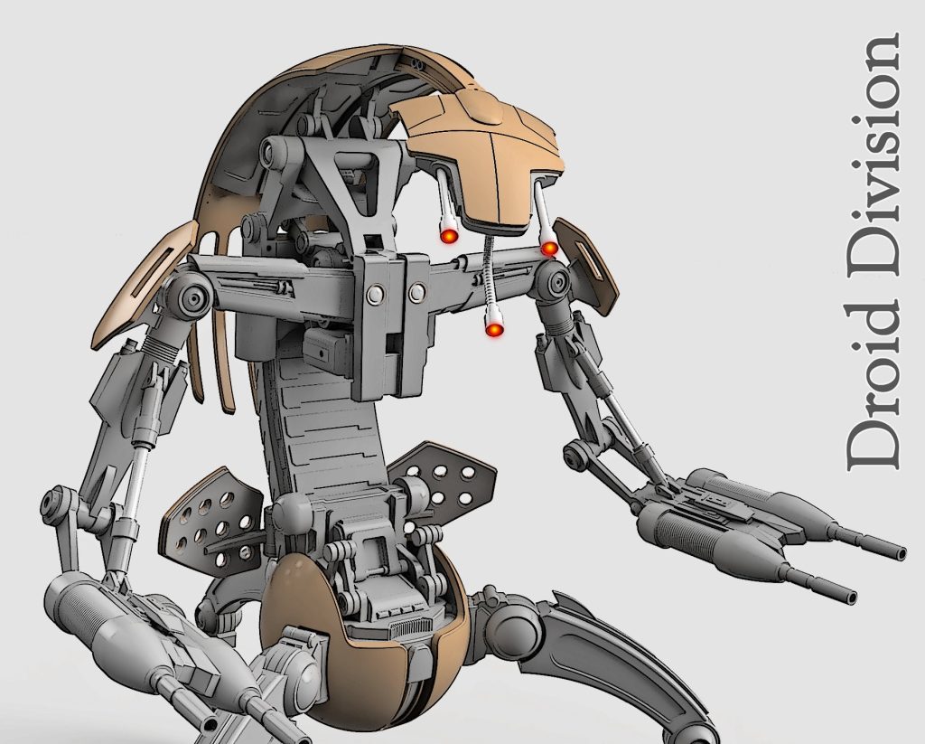 DK Droid Inspired Fan Art STL Files for 3D printing - Droid Division