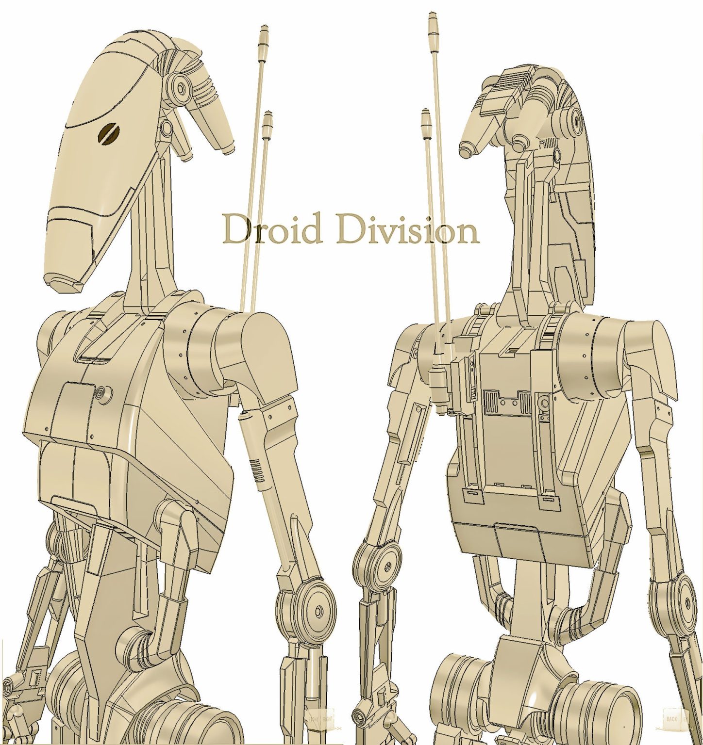 Battle Droid Inspired Printable Fan Art Files. - Droid Division