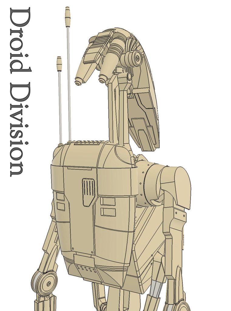 Battle Droid Inspired Printable Fan Art Files. - Droid Division