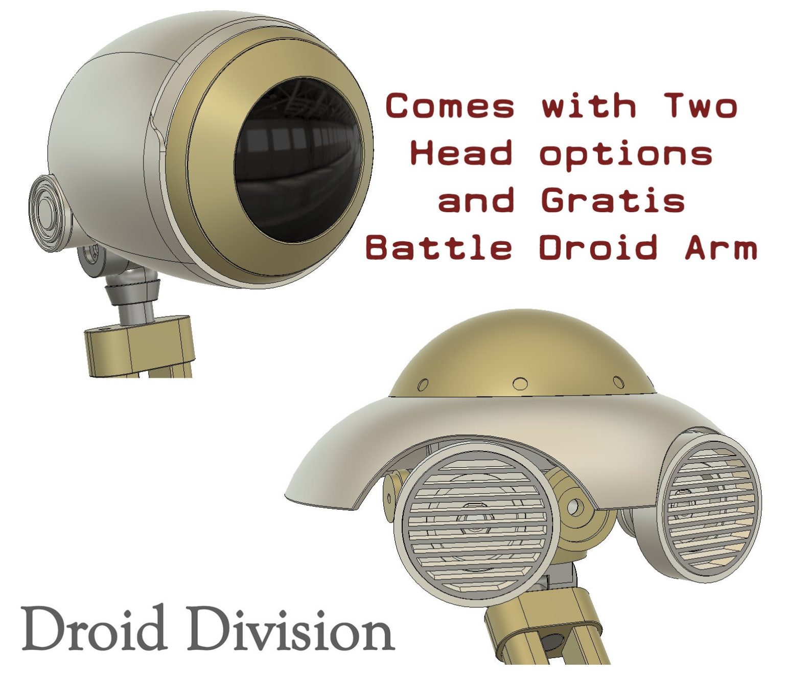 Worker Droid Inspired 3D Printable Fan Art Files - Droid Division