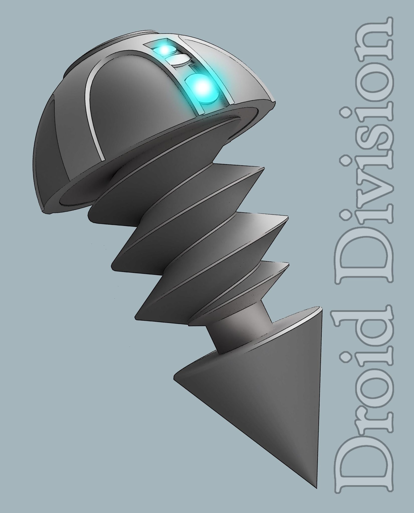 Huge Robot! Head Display, Printable Fan Art Files. - Droid Division